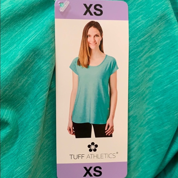 Tuff Athletics | Tops | Tuff Athletics Green Keyhole Tee Nwt | Poshmark